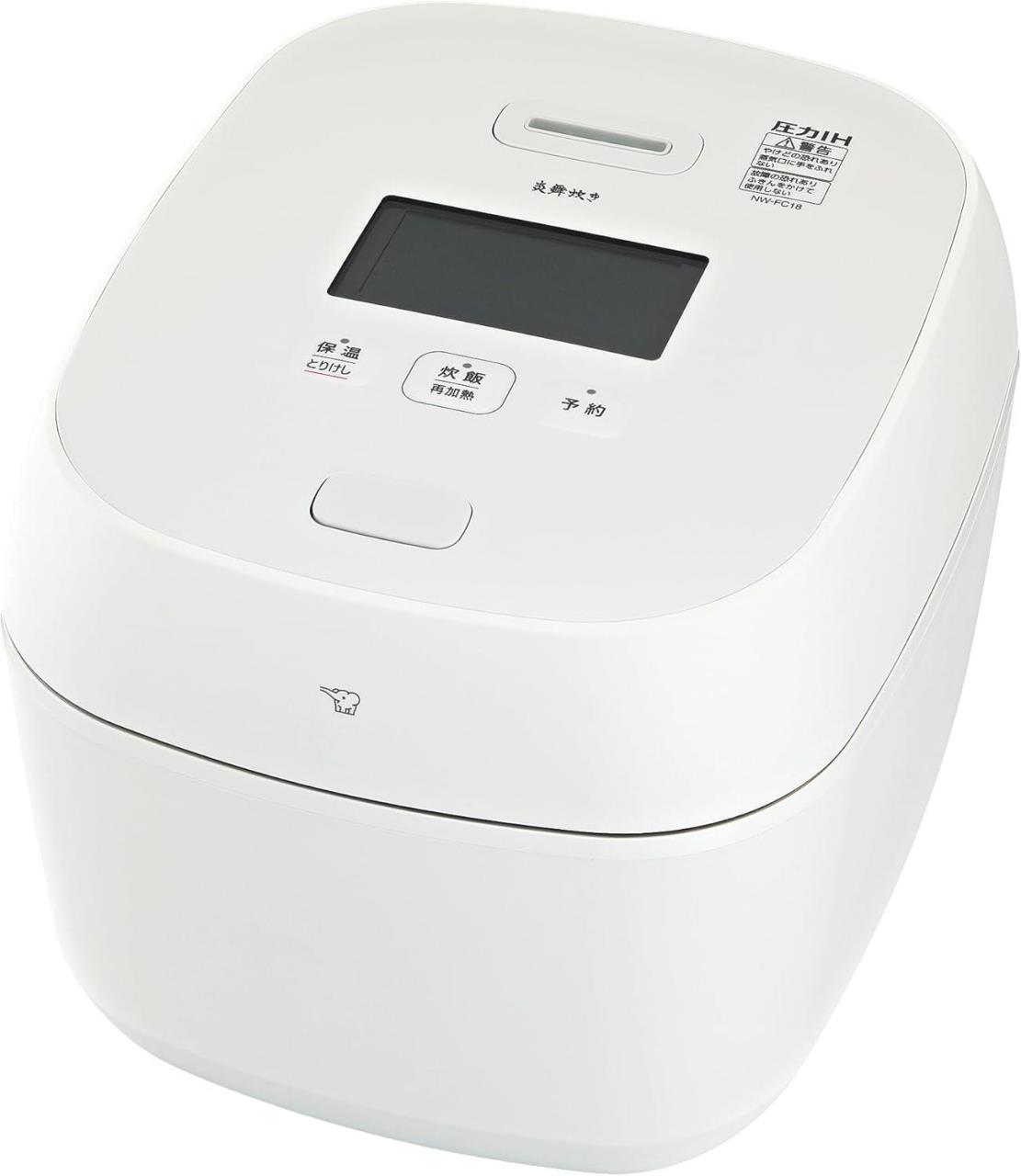 炎舞炊き NW-FC18-WZ 絹白 圧力IH炊飯ジャー 10合 | 象印 | 炊飯器-アキバ流通